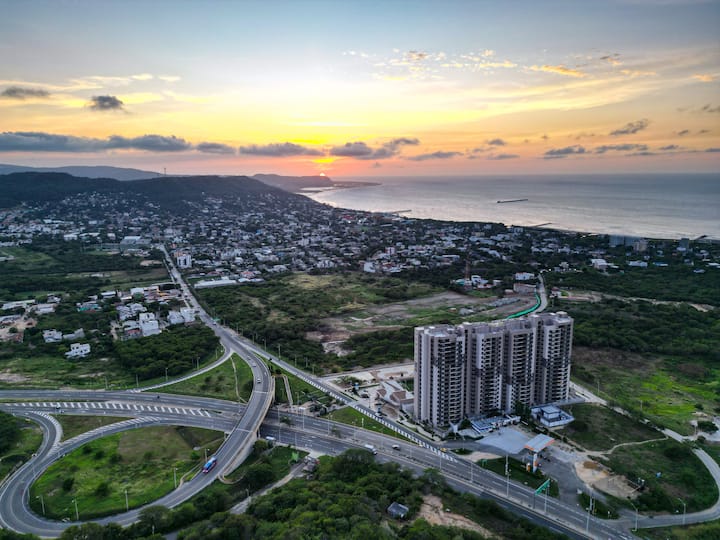 Apto En Puerto Colombia Con Mirador Vista Al Mar - Puerto Colombia