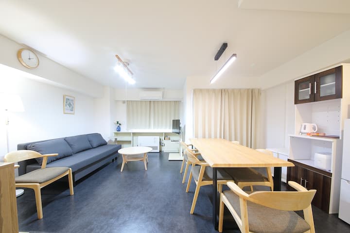 3m To Tram! Direct To Susukino | Spacious Apt 6ppl - Sapporo