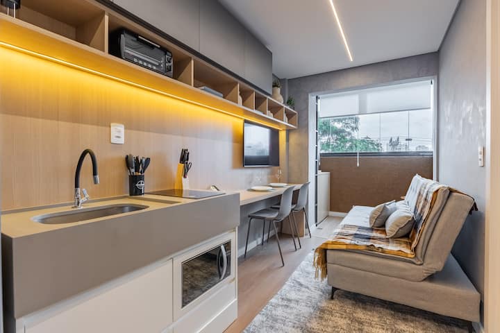 Studio Moderno Em Moema/próx. Metrô E Congonhas - São Paulo
