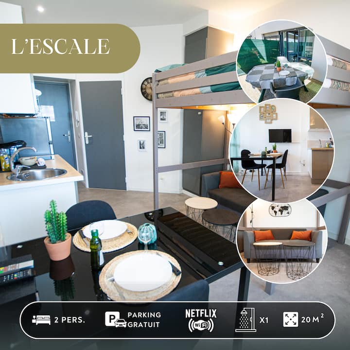 L'escale, Proche Ville, Parking, Terrasse, Netflix - Montbéliard