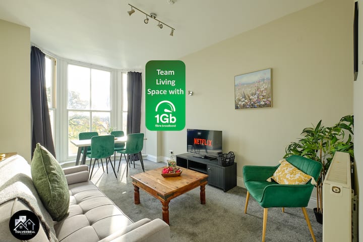 Team Hub | 2br/2ba | Secure Parking | 1gb Wifi - Harrogate