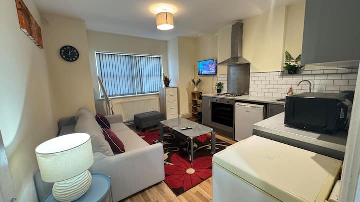 King Bed Flat W/ Garden, Walks & Private Parking - Leicester