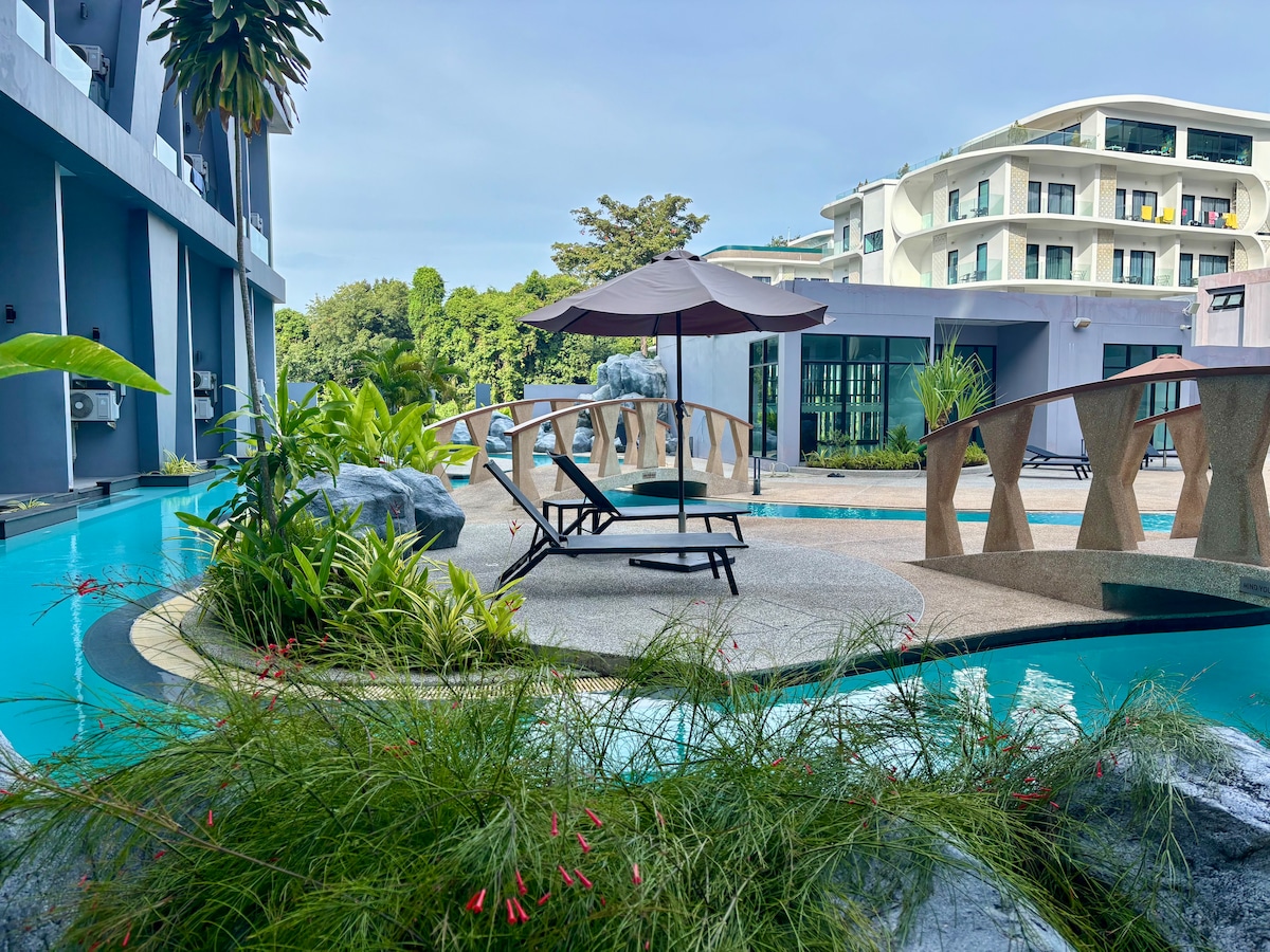 Eckwohnung im obersten Stockwerk mit 1 Schlafzimmer | Utopia Naiharn ...