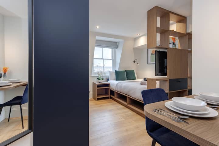 (21/f23)new Bayswater/hyde Park Studio +Wi-fi - Waterloo Station - London