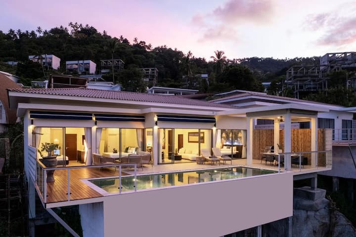 Luxury Sea View Villa & Infinity Pool, Chaweng Noi - Thailand