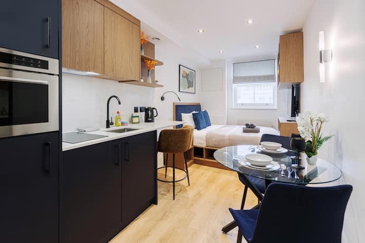 (21/f21)new Central London Studio Bayswater+wi-fi - London
