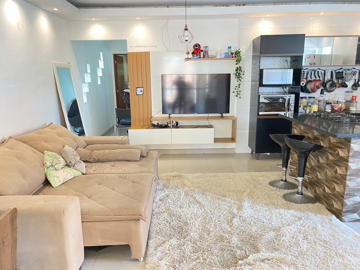 Open Concept Airy House Near Perequê Açu Beach - Houses for Rent in ...