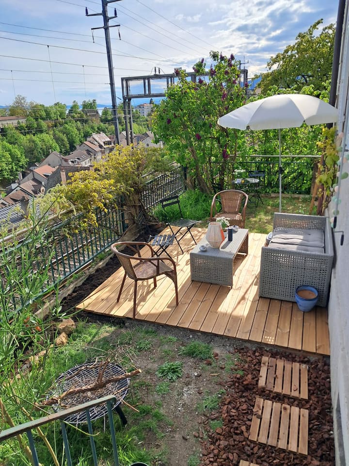 Belle Chambre Dans Appartement Avec Vue Sur Le Lac - Neuchâtel