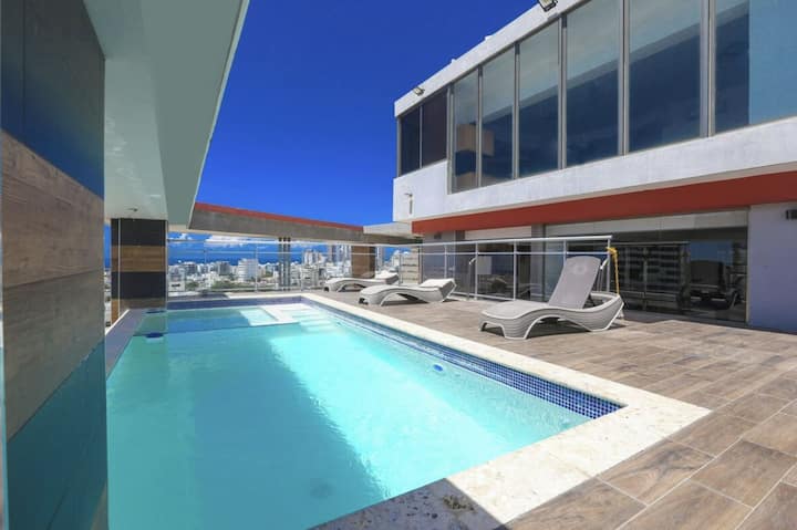 Confort 1br En Downtown Sd | Piscina Gym & Parking - Santo Domingo