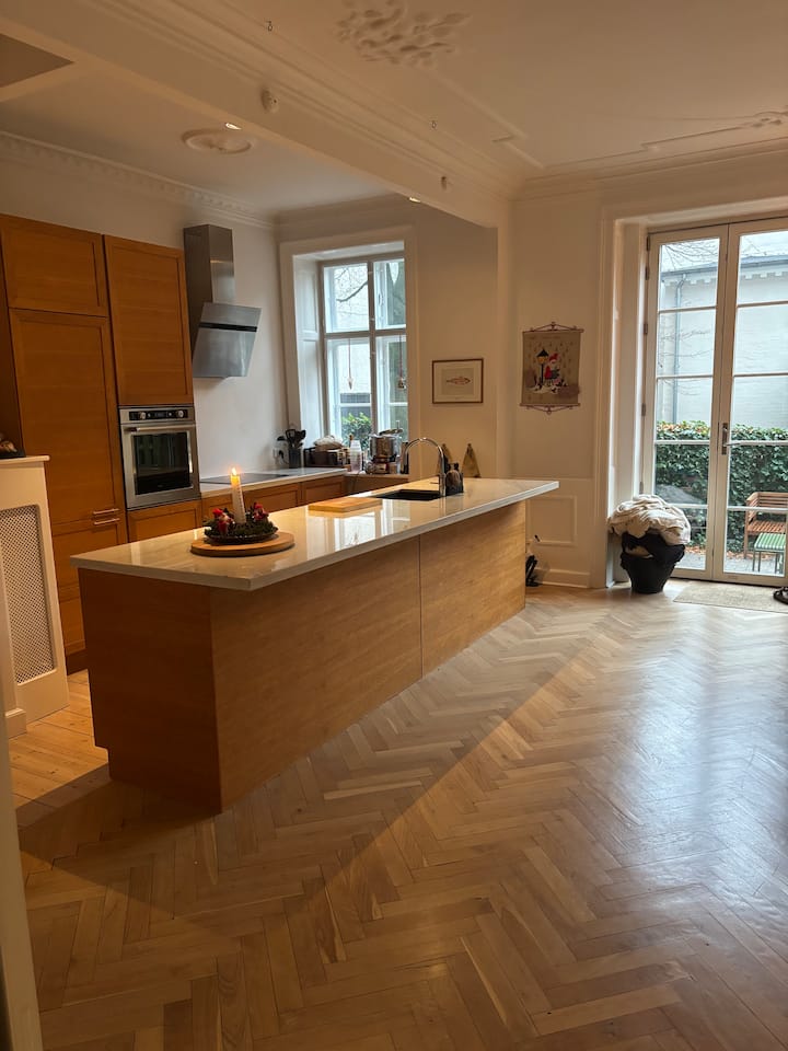 Herskabelig Lejlighed Med Højt Til Loftet - Kopenhagen