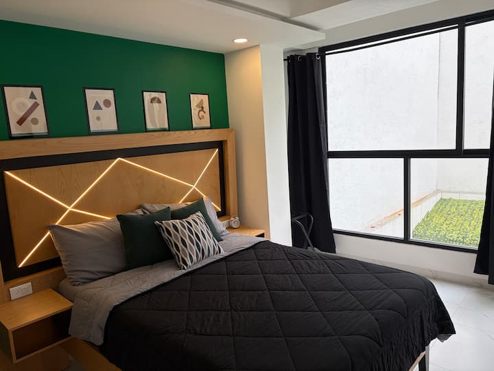 Depto. Nuevo. Roma Sur 106- Wifi- Smart Tv - Mexico