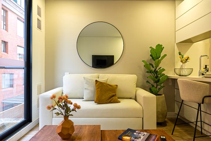 New Apt! Balcony, Smart Tv, Wi-fi & Free Parking - Bogota