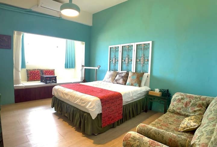 白沙灣沐藍棧Oceanblueinn-夜上海海景雙人房 - Taipei