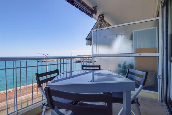 Charmant Studio Face à La Mer - Climatisé - Menton