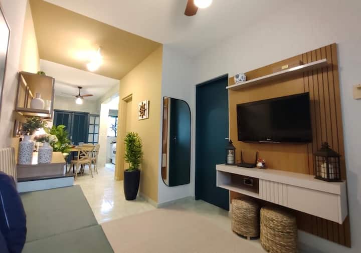 Delicioso Apartamento Térreo Recém-reformado - Caraguatatuba