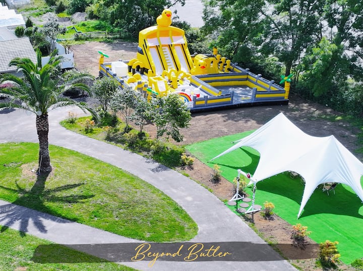 Private Bouncy Castle & 30+ People Outdoor Canopy - Riverhead