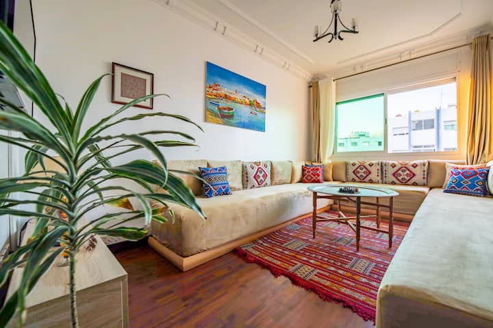 Appartement Authentique Au Cœur De Rabat - Rabat