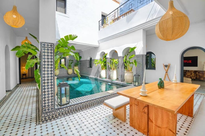 Somptueuse Villa Riad Piscine Chauffée Palmeraie - Marrakesh