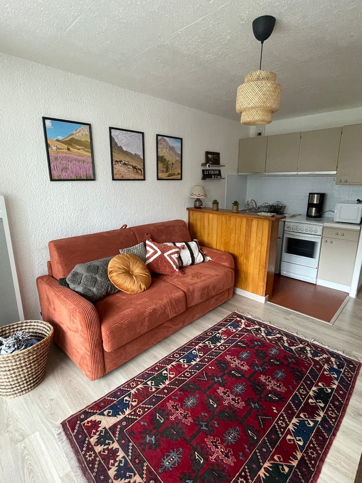 Studio Cosy à 5 Min Des Pistes, Vue Parc Privatif - Le Monêtier-les-Bains