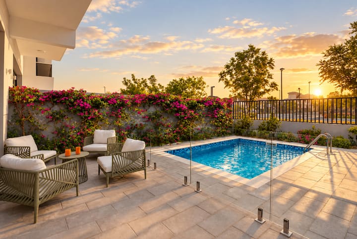Icon Family Retreat With Pool | Fast Downtown Ride - Dubai