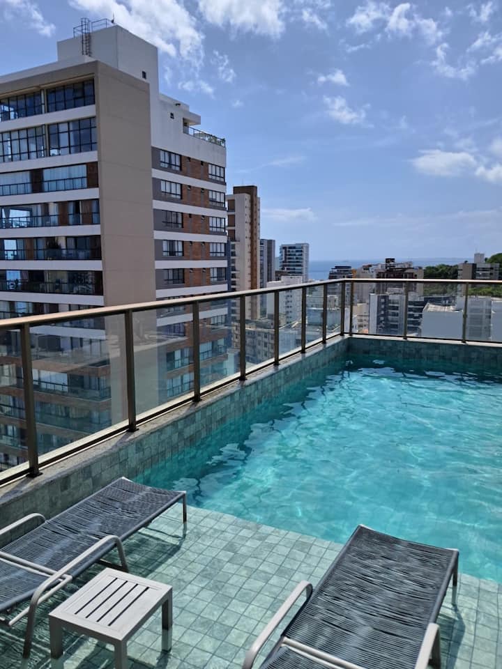 Estúdio Moderno C/ Vista Para O Mar Na Barra - Barra, Brasil