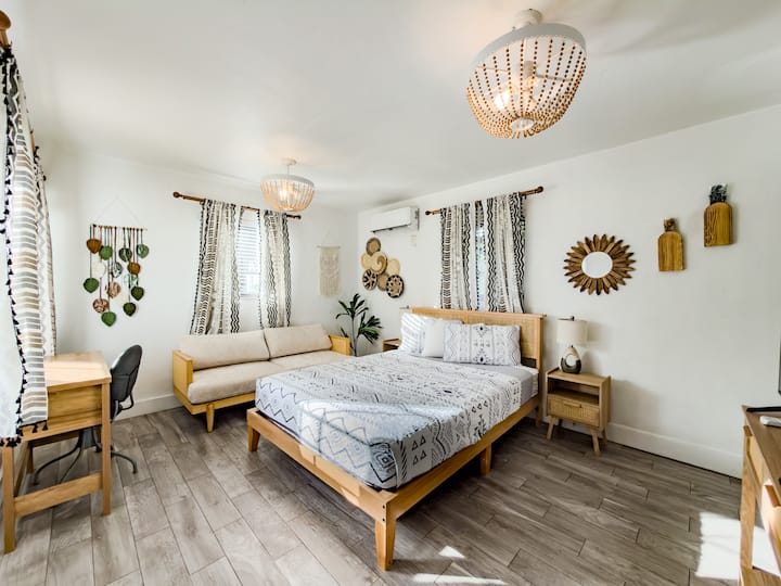 Calm Bo-ho Studio For 3 Ppl Free Parking+laundry 4 - Miami, FL