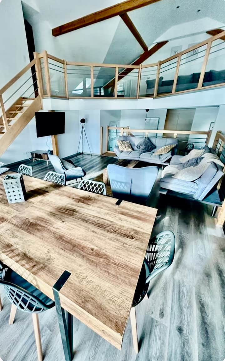 "Moderne & Cosy " Loft Pour 11 Pers Avec Jardin - Phalsbourg