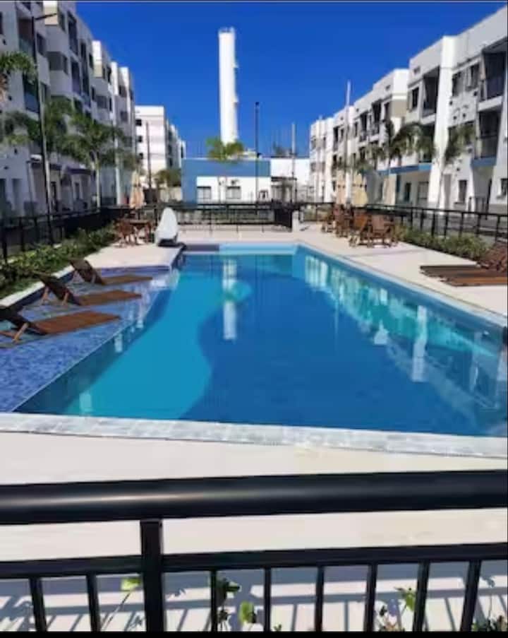 Apartamento Perto Da Praia Do Recreio Com Piscina - Recreio dos Bandeirantes