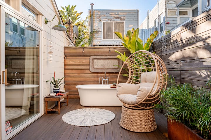 Telegraph Hill Cottage•outdoor Tub+fire Pit+style - Presidio of San Francisco - San Francisco