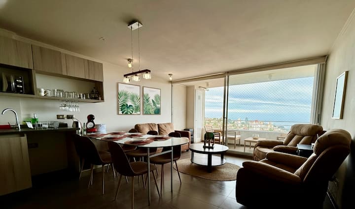 Excelente Dpto Con Increible Vista De Reñaca - Chile