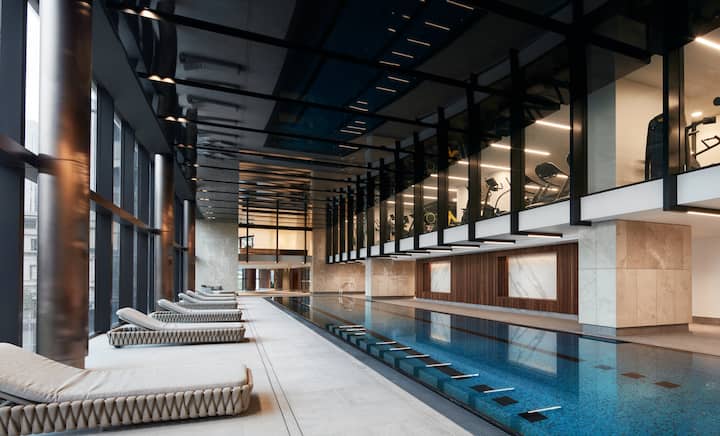 Luxe 1br Docklands Cbd | Pool, Gym, Spa & Sauna - Villa Alba Museum, Kew