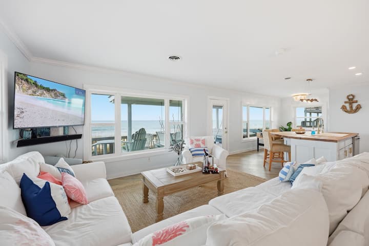 Casa Nirvana:oceanfront Luxury Escape With Hot Tub - Emerald Isle, NC