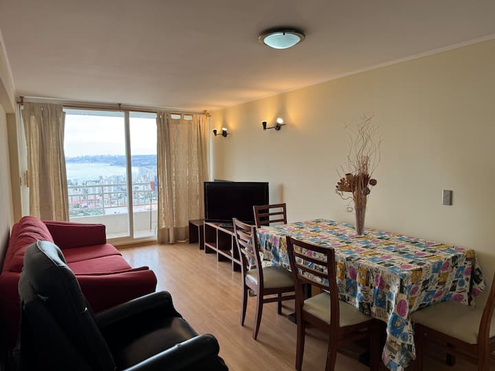 Departamento Excelente Vista Y Ambiente Tranquilo - Valparaíso
