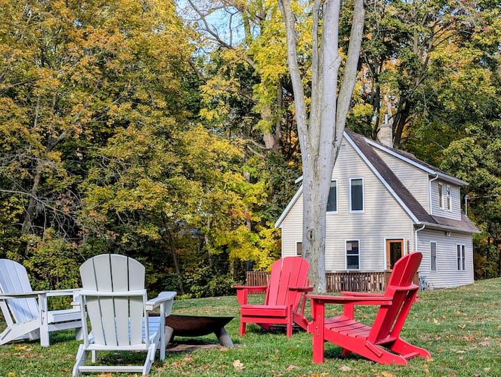 Private, A/c, Walk To Town & <1 Mi To Beach - サウス・ヘブン, MI