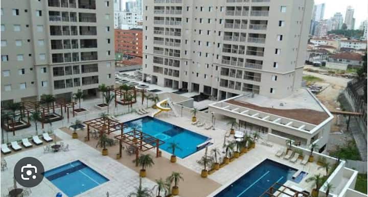 Apartamento 2 Dorm. Condomínio Club Em Santos+vaga - Santos
