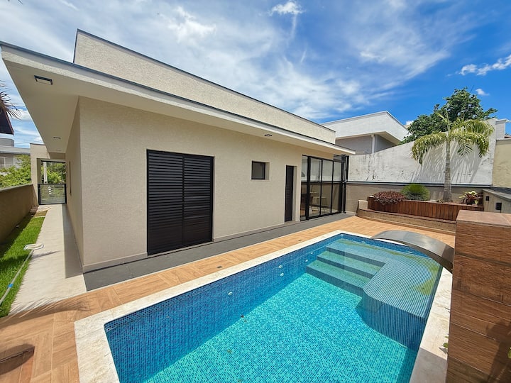 Casa Com Piscina Em Condomínio De Luxo Atibaia - Atibaia