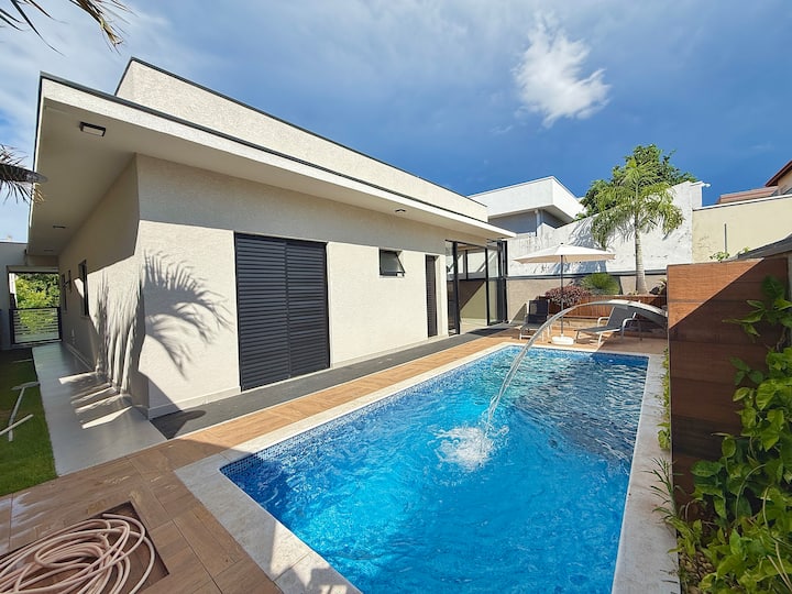 Casa Com Piscina Em Condomínio De Luxo Atibaia - Atibaia