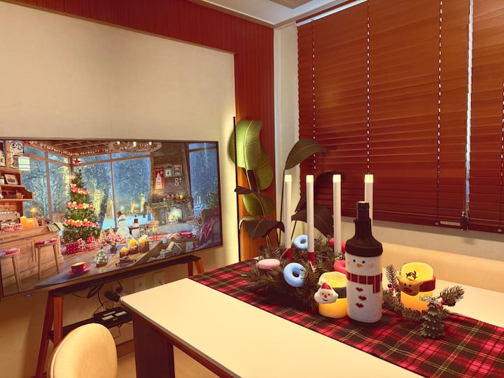 성심당 5분 /느좋카페/콜드버터/빔 프로젝터/시오네베이크샵/역세권/호텔침구/무료주차/ - Daejeon