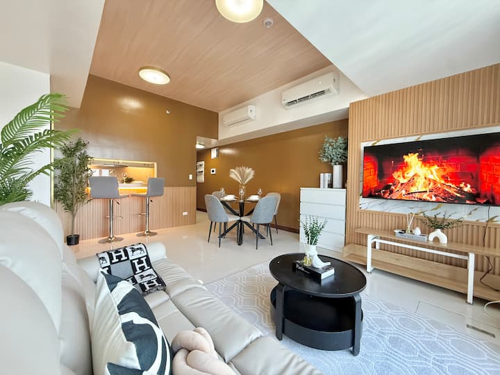 Cozy Modern 3br @ Uptown Parksuites Bgc 300mbps - Taguig