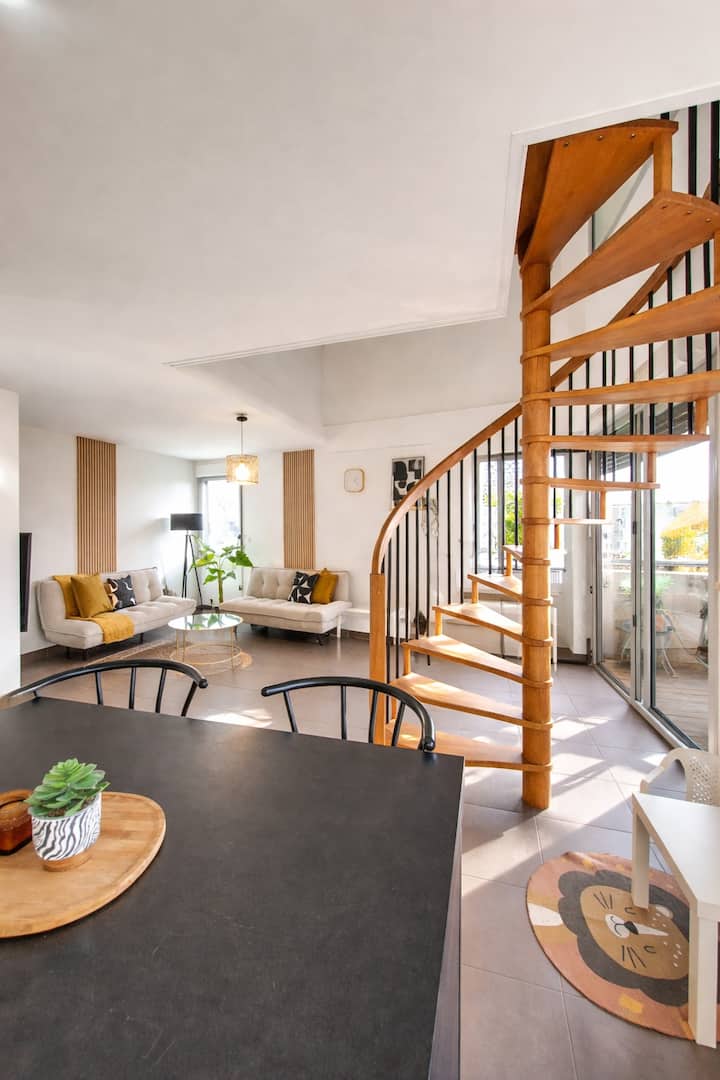 Le Duplex Cosy-8p- Near Meett Aéroport-2parkings - Blagnac