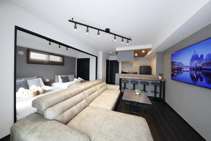 大通駅13分｜空港リムジンバス1本｜ドームまでもアクセス良好！駅近4分・60㎡2ldk｜最大8名 - Sapporo