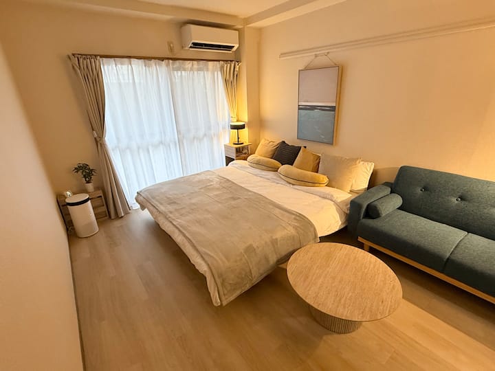 New | Hotel-style1k | King Bed | 8 Min Walk To Stn - Nagoya Station