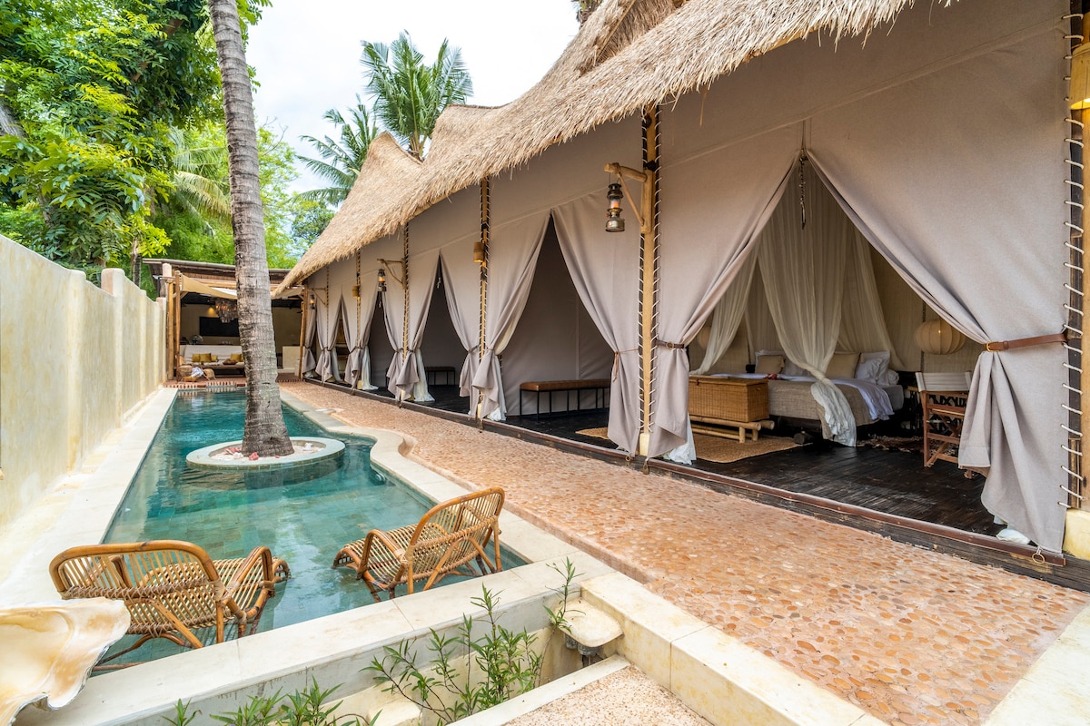 THE WHITE SHELL Lujosa villa glamping - Casa particular (Cuba) en renta ...