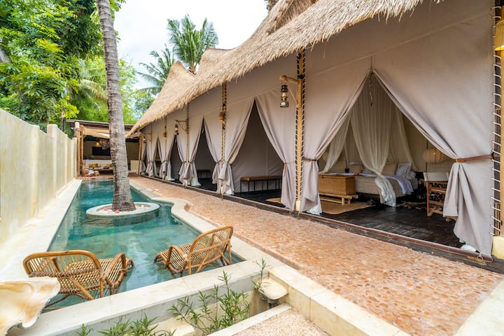 The White Shell Glamping Villa - Gili Islands