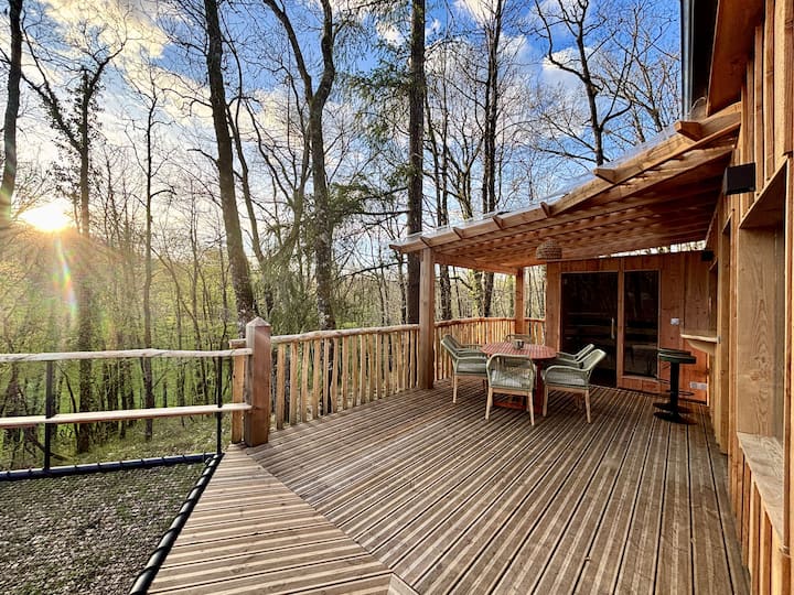 Cabane Avec Spa - La Tchanquée - Le Roc