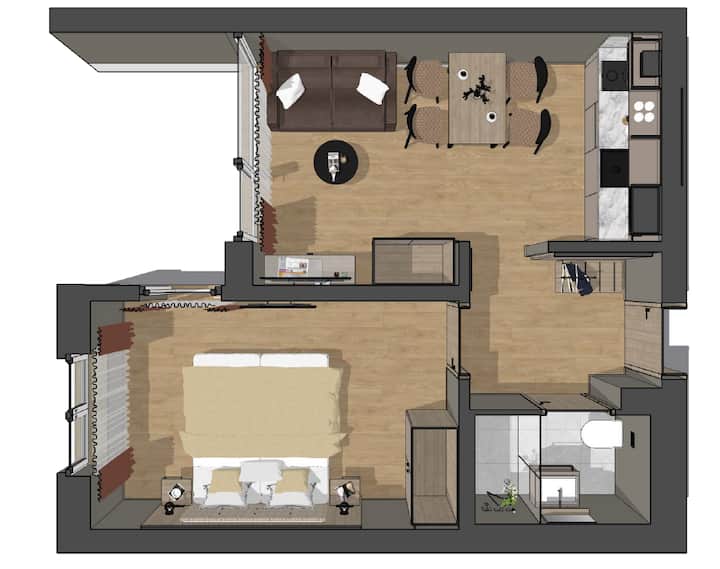 Ferienwohnung Typ 1 38m² Residenz Mathon - Ischgl