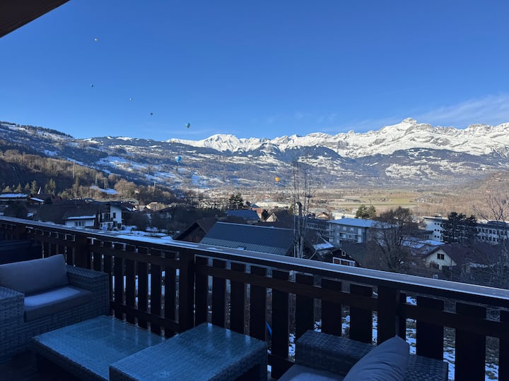 Appart Design 84m² - Vue Montagne - Ski & Thermes - Les Houches