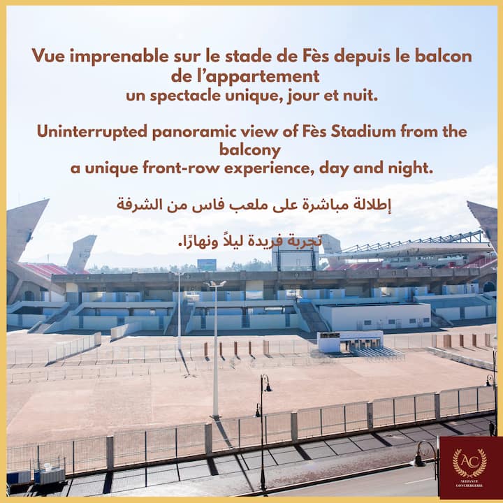 Face Au Stade Can • Calme, Confort & Conciergerie - Sidi Harazem