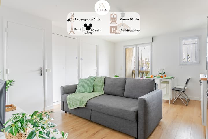 Gare à 10 Min/proche De Paris Et Disney/université - Marne-la-Vallée