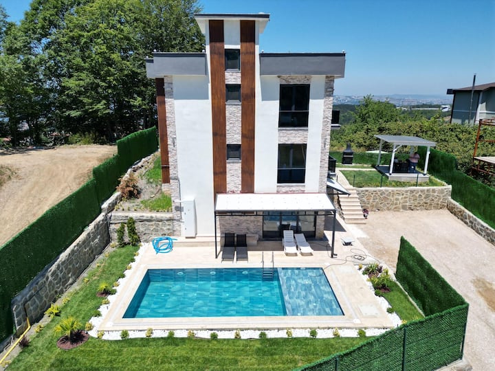 Muhteşem Manzaralı, ÖZel Havuzlu Modern Villa - Sapanca